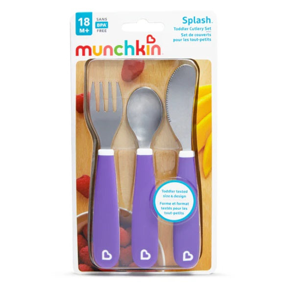 Munchkin Splash™ Toddler Fork, Knife & Spoon Set – Mothercare Philippines