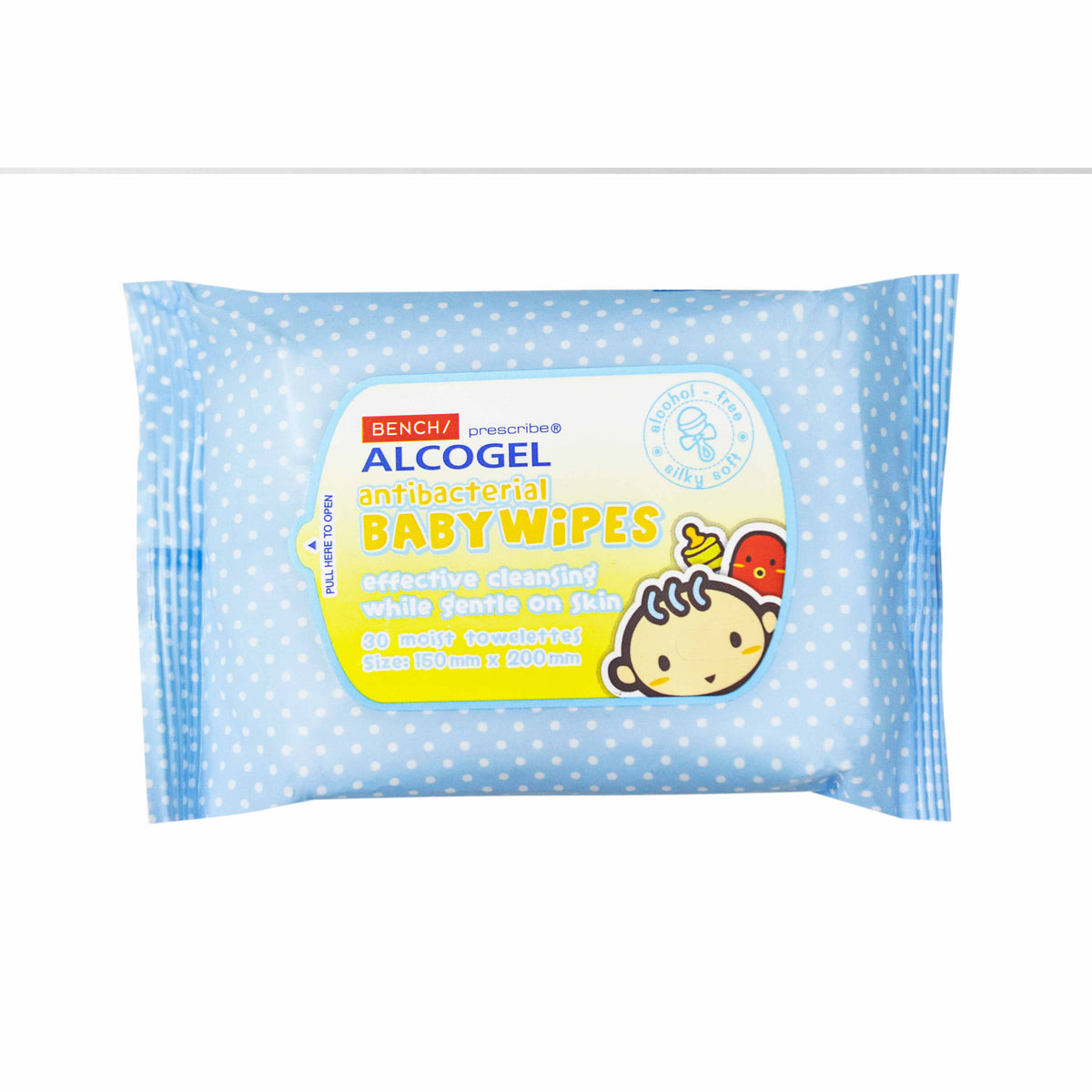 Bench Alcogel Antibacterial Baby Wipes - 30 PULLS – Mothercare Philippines